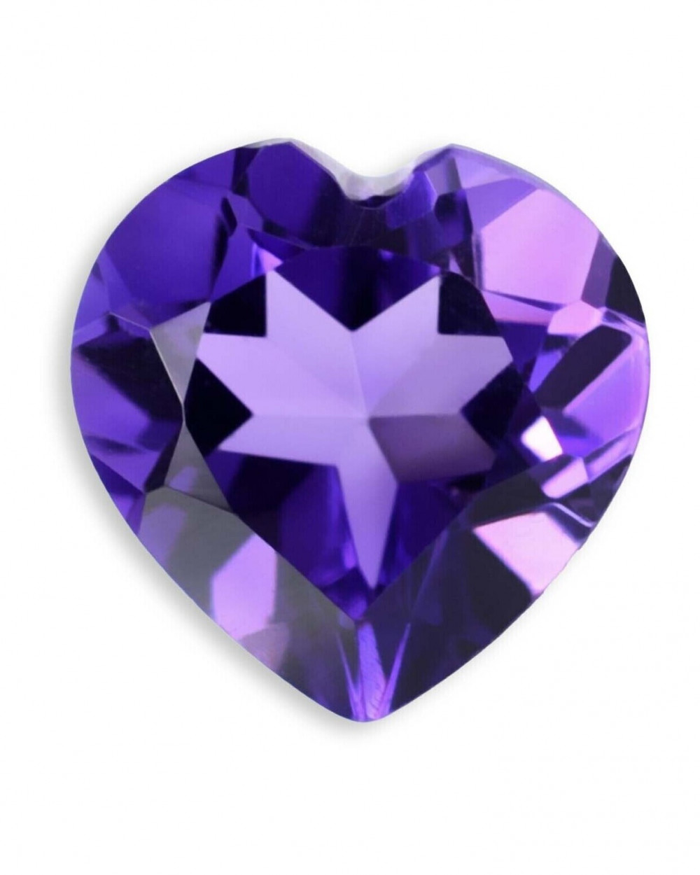 4mm HEART AMETHYST AAA