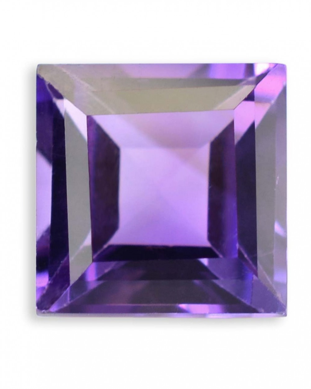 8mm SQUARE AMETHYST AA