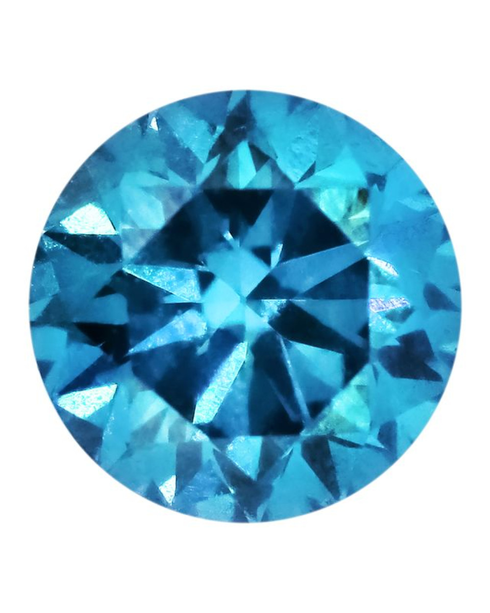 1mm ROUND COLOR ENHANCED DIAMOND SKY BLUE