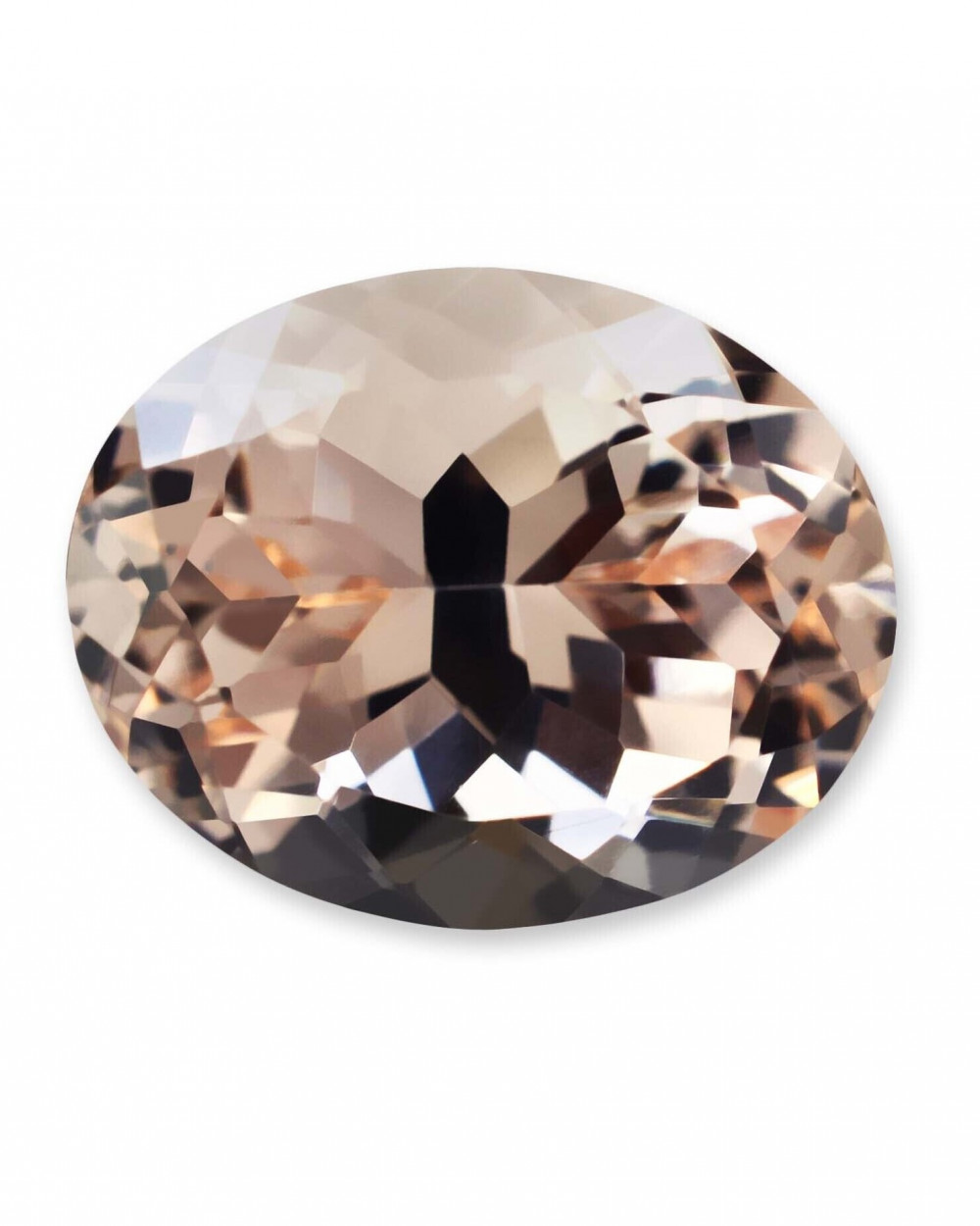 8X6mm OVAL PEACH MORGANITE