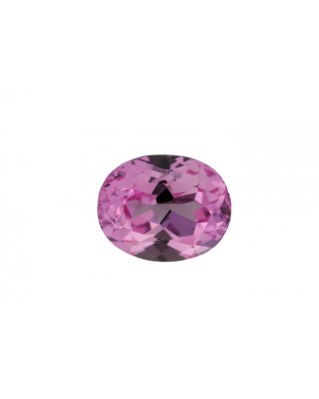 12X10mm OVAL LAB-GROWN PINK SAPPHIRE
