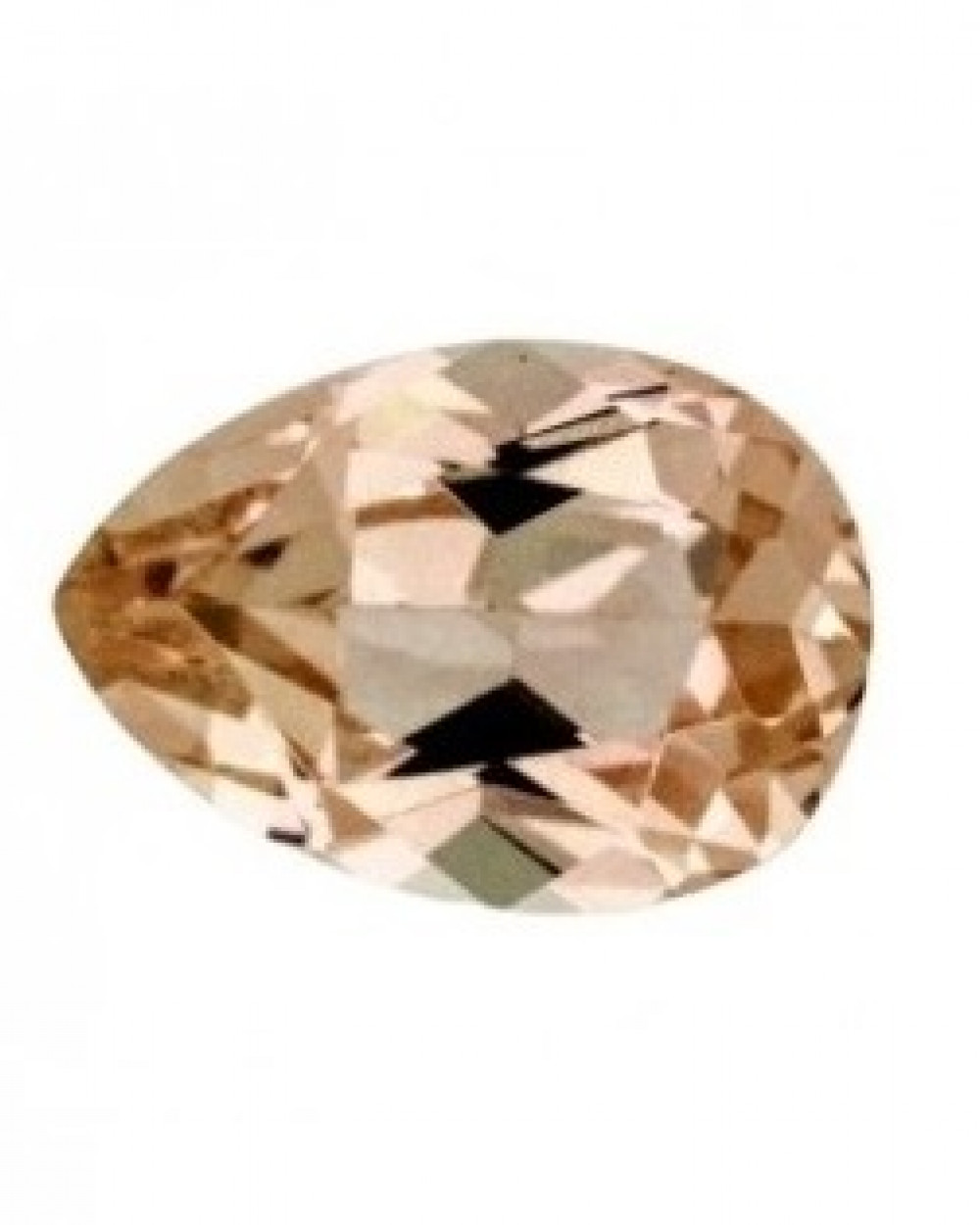7X5mm PEAR LAB-GROWN CHAMPAGNE SAPPHIRE