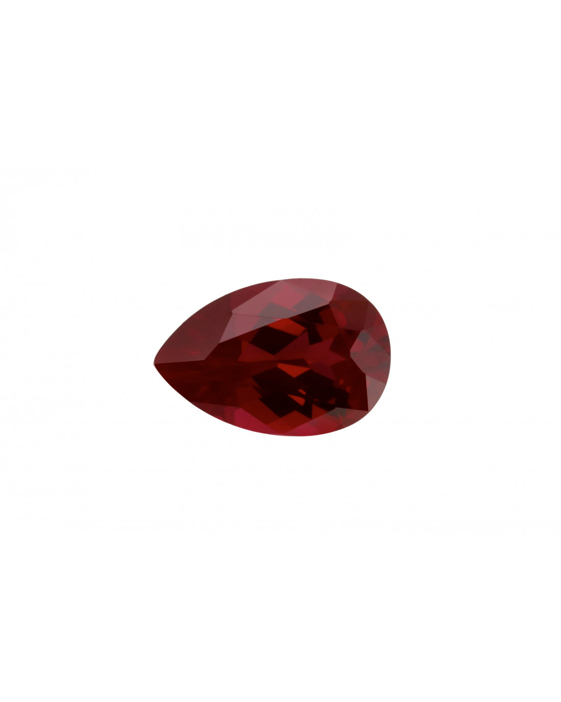 6X4mm PEAR LAB-GROWN RUBY
